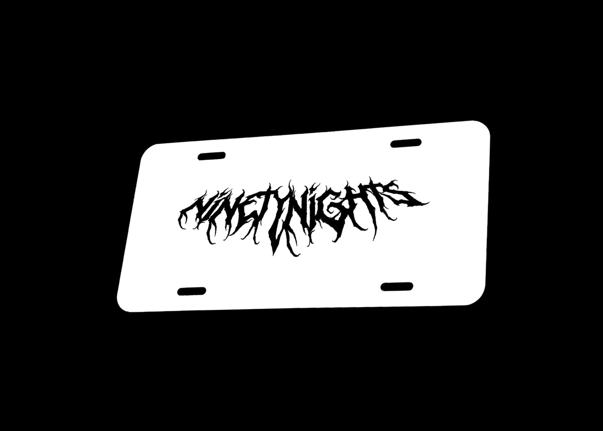 SPOOKY NIGHTS VANITY PLATE – NinetyNights